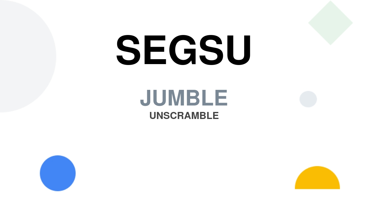 SEGSU Jumble Answer – Jumble Puzzle Answers