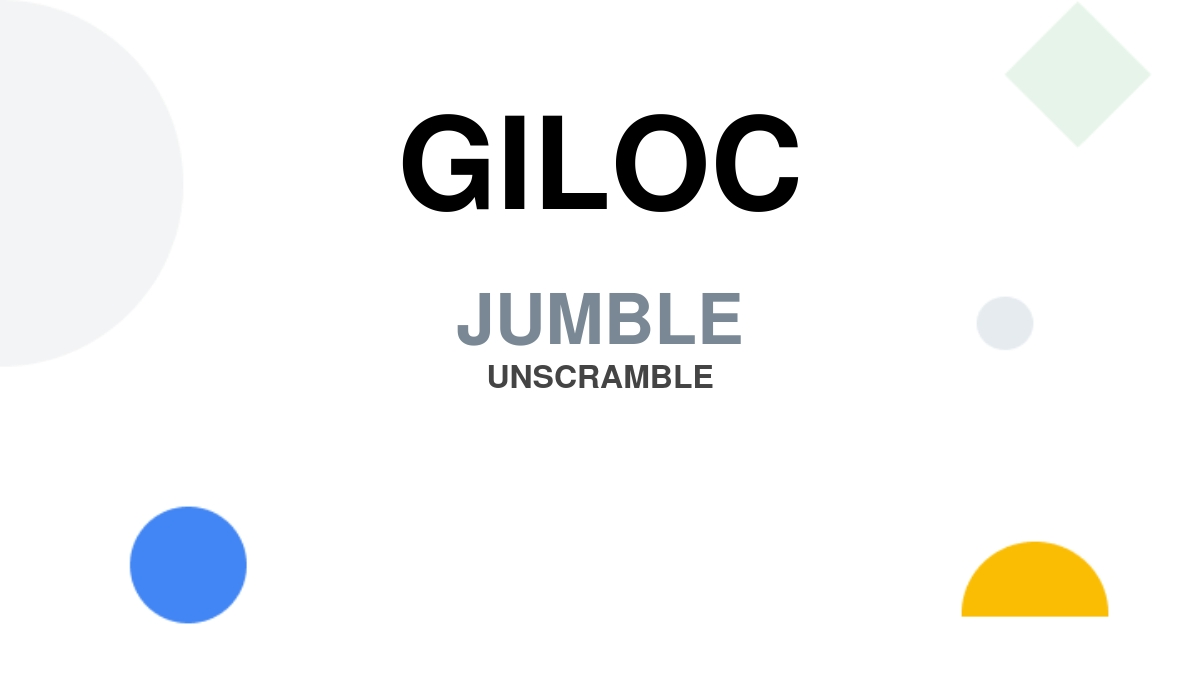 GILOC Jumble Answer – Jumble Puzzle Answers