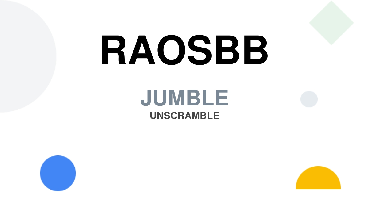 RAOSBB Jumble Answer – Jumble Puzzle Answers
